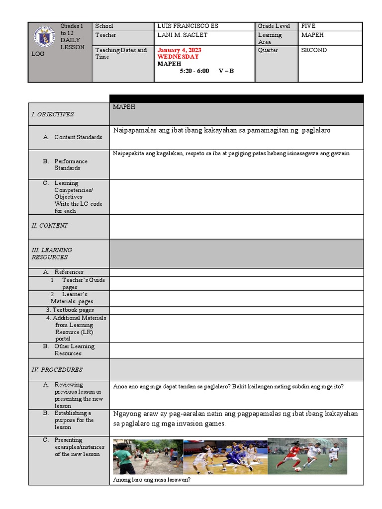Q2w7 PE PATINTERO | PDF