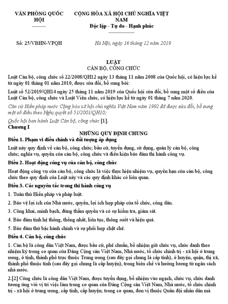 số 25 VBHN-VPQH | PDF