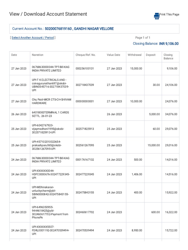Welcome To HDFC Bank NetBanking | PDF | Transaction Account | Financial ...