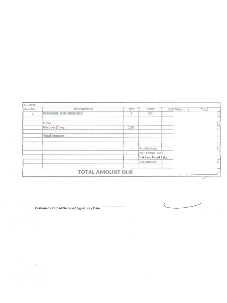 01-11-23 Tap World Express Inc. For Wu302l Flywheel Sub-Assembly Parts ...