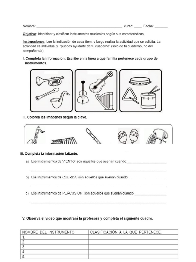 Guia de Instrumentos Musicales | PDF