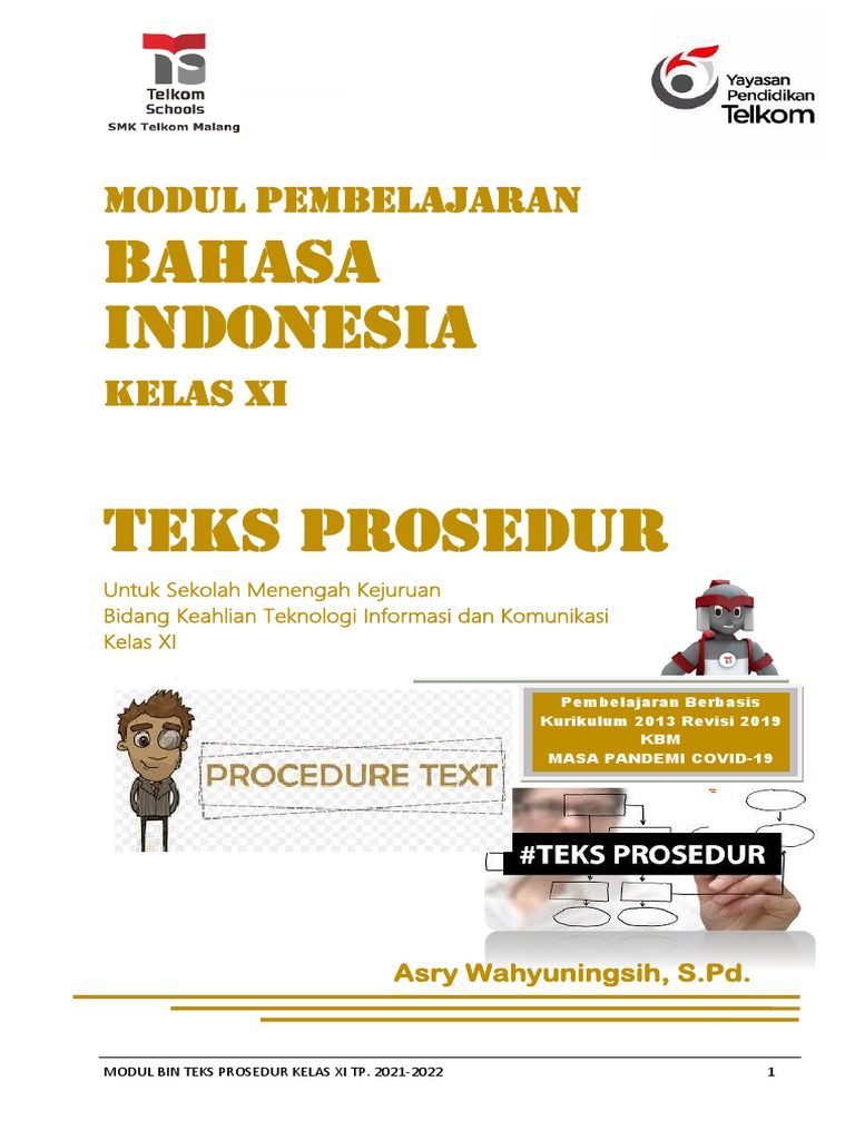 Modul - Bin - Teks Prosedur - Kelas Xi - TP 2022-2022 - Felly | PDF