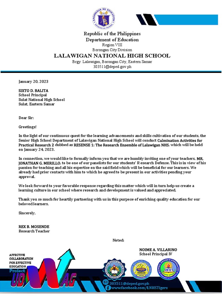 RESEARCH LETTER Invitation | PDF | Learning | Psychological Concepts