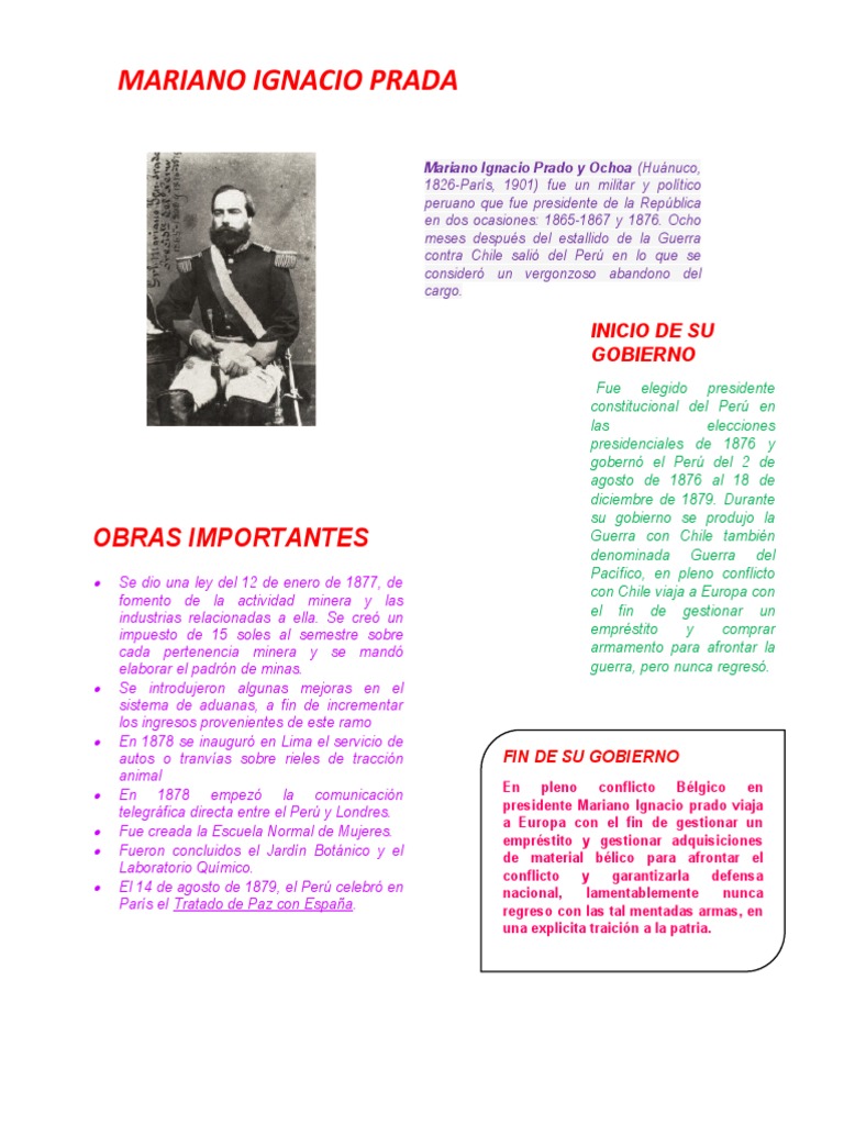 Mariano Ignacio Prada | PDF | Perú | Gobierno