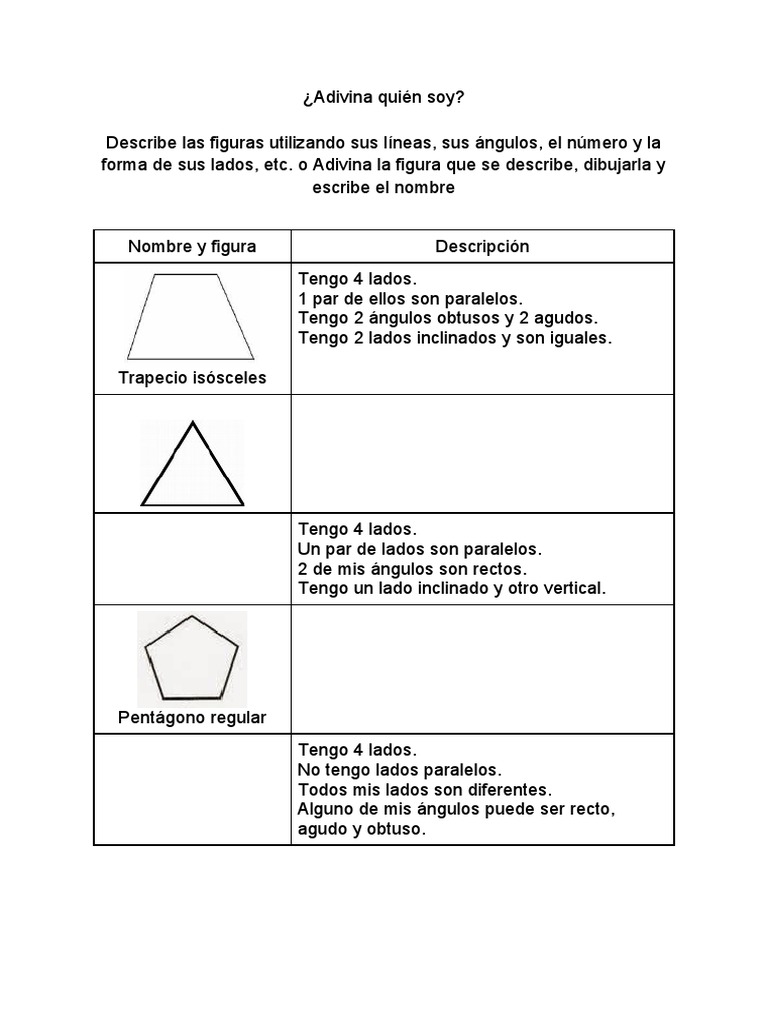 ¿Adivina Quién Soy | PDF