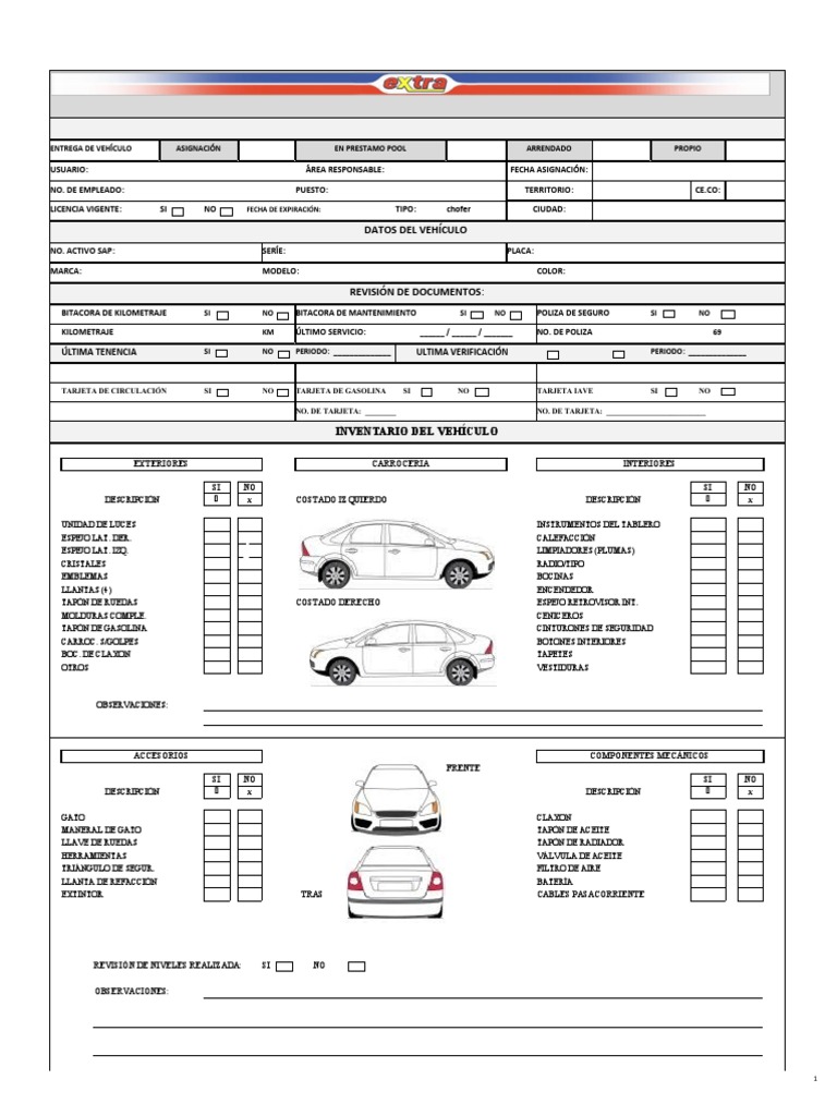 Carta Responsivas de Vehículos Utilitarios JCS | PDF | Coche | Licencia de conducir