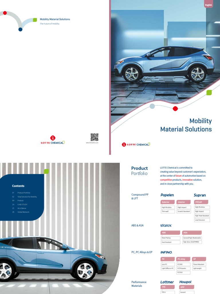 Lotte Chemical Mobility Material Brouchure | PDF | Motor Vehicle ...