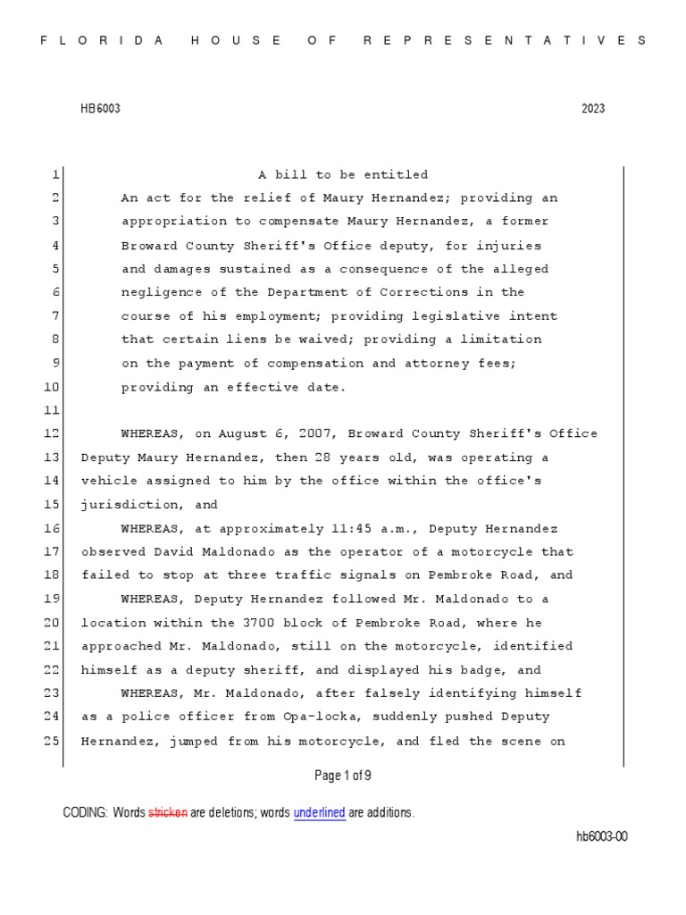Compensation Bill for Maury Hernandez | PDF | Probation | Damages