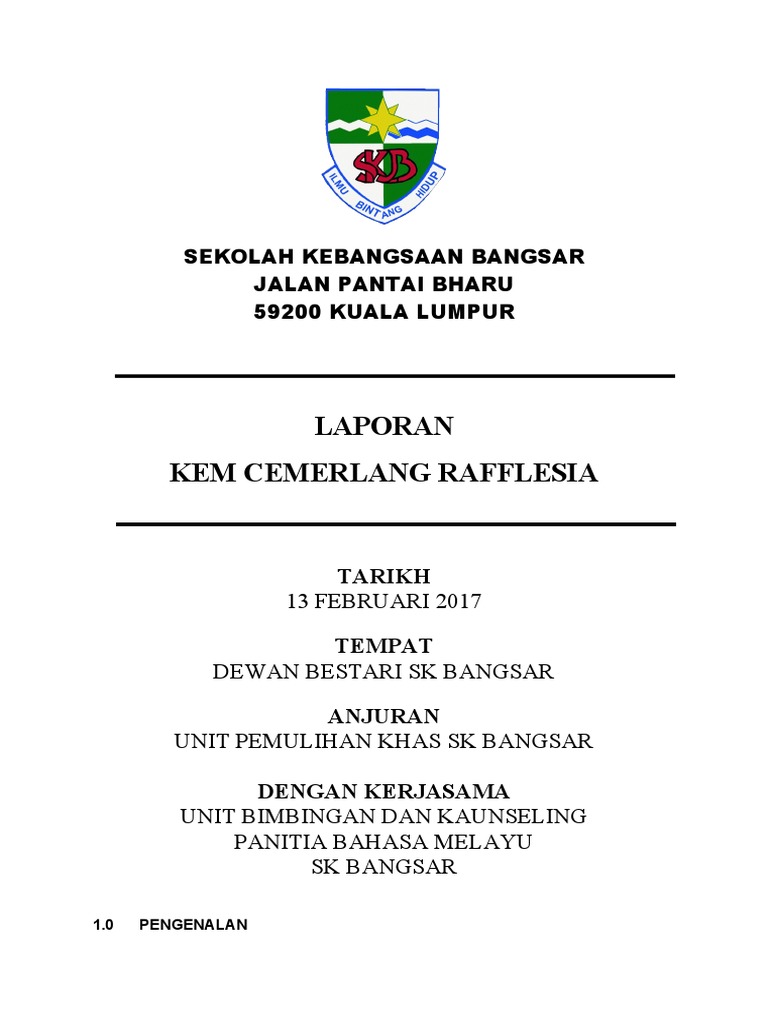 Laporan Kem Cemerlang Rafflesia | PDF