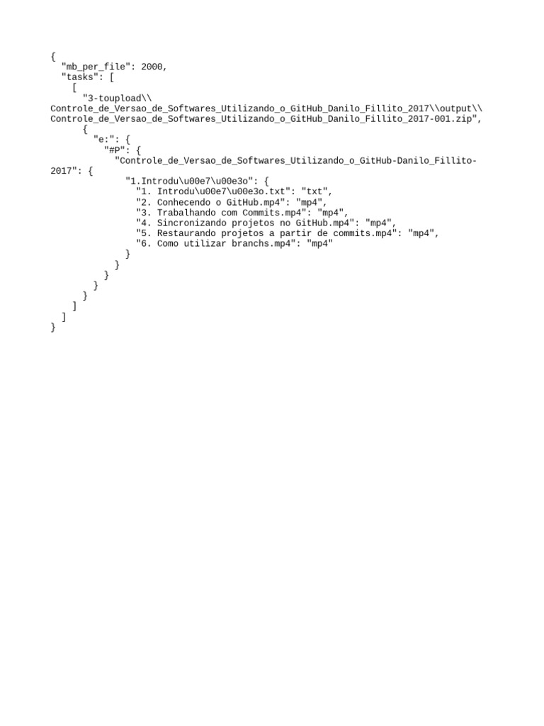 Controle de Versao de Softwares Utilizando o GitHub Danilo Fillito | PDF