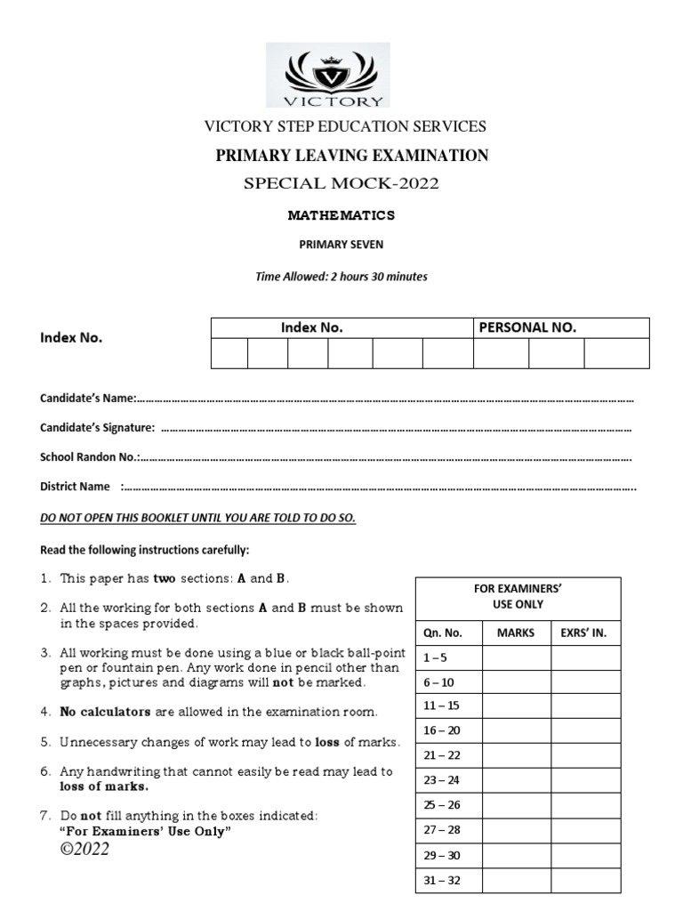 p.7 MTC Special Mock 2022 | PDF