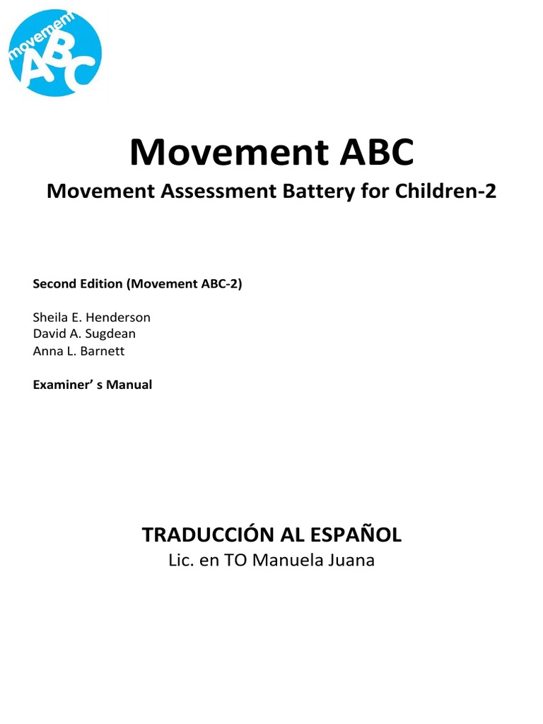 Evaluación Movement ABC | PDF | Evaluación | Dibujo