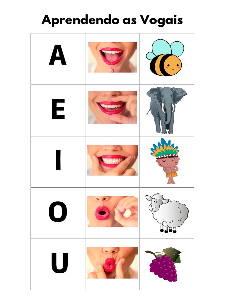 Aprendendo As Vogais | PDF
