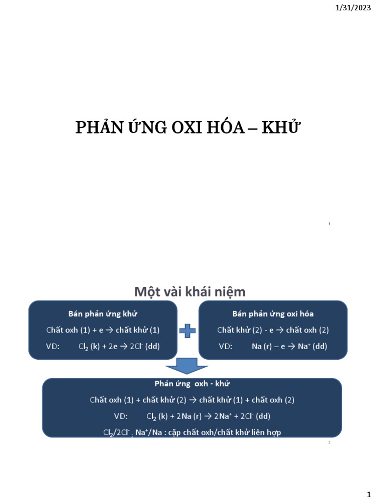 5. Phản ứng oxi hóa - khử | PDF