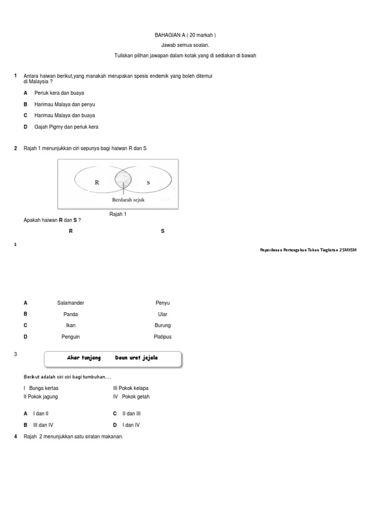 SMKSM - Skema Sains Ting 2 - PPT Ting2 2022 | PDF