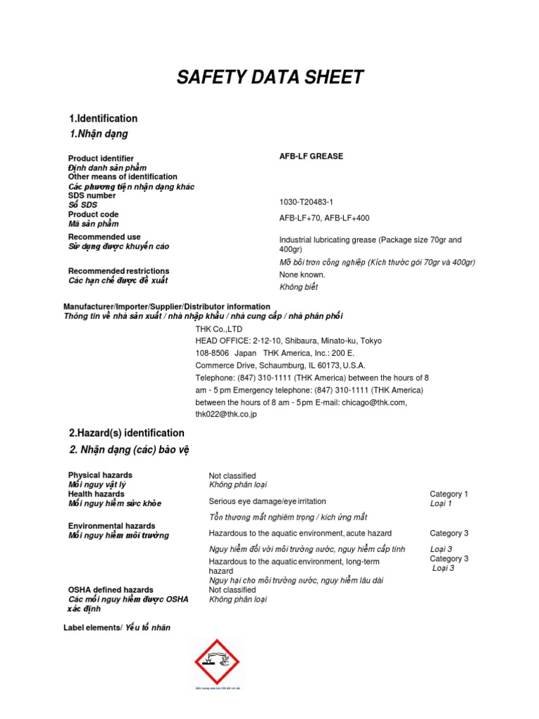 MSDS Afb El-Vn | PDF