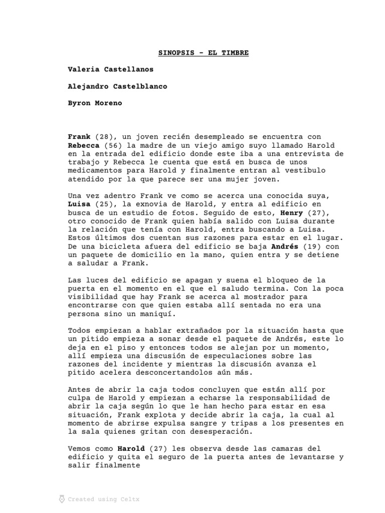 Atrapados en el timbre | PDF