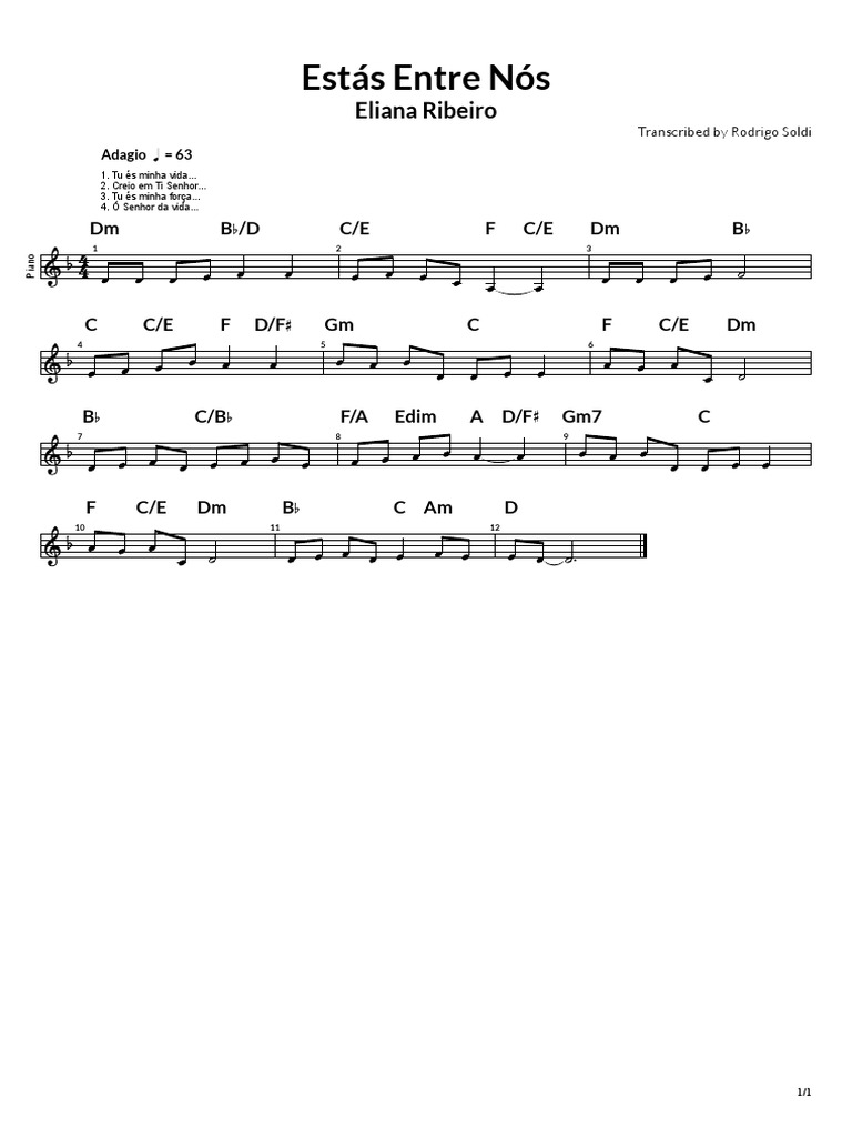 Estás Entre Nós - Eliana Ribeiro | PDF