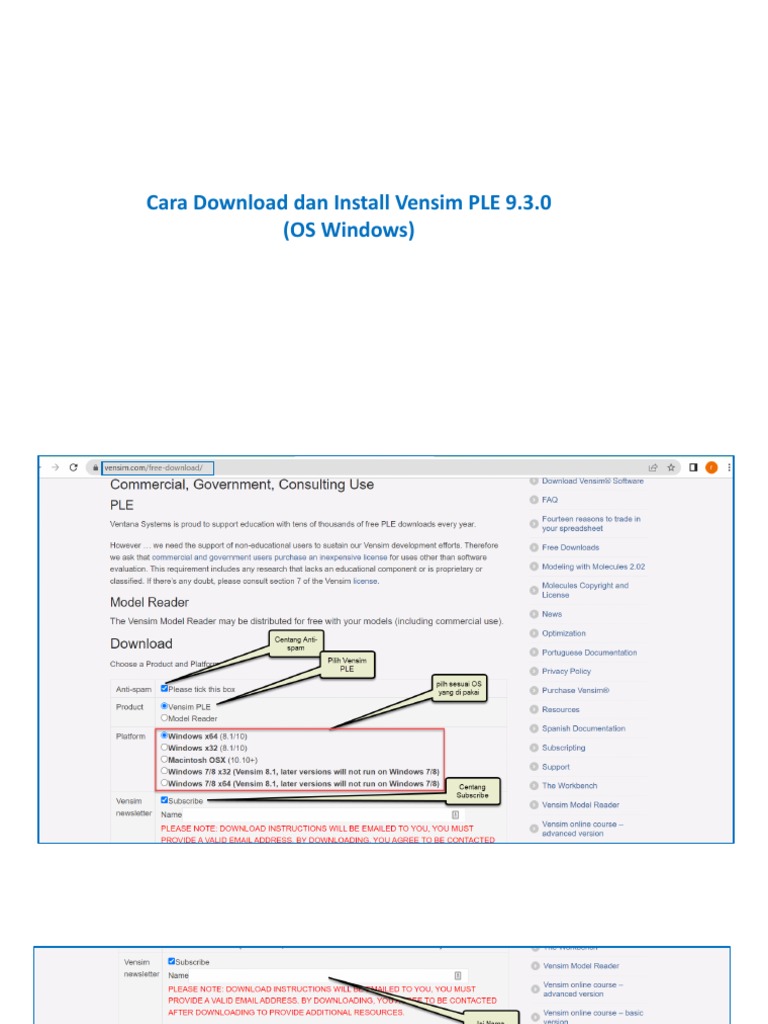 Cara Download Dan Install Vensim PLE 9.3.0 | PDF