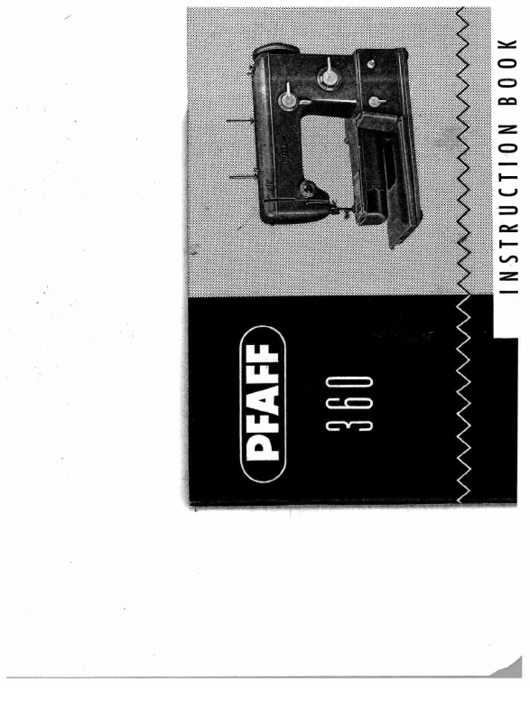 Pfaff 360 | PDF | Seam (Sewing) | Sewing
