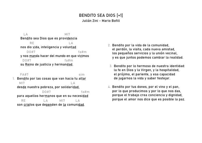 Bendito Sea Dios | PDF | Religión y espiritualidad