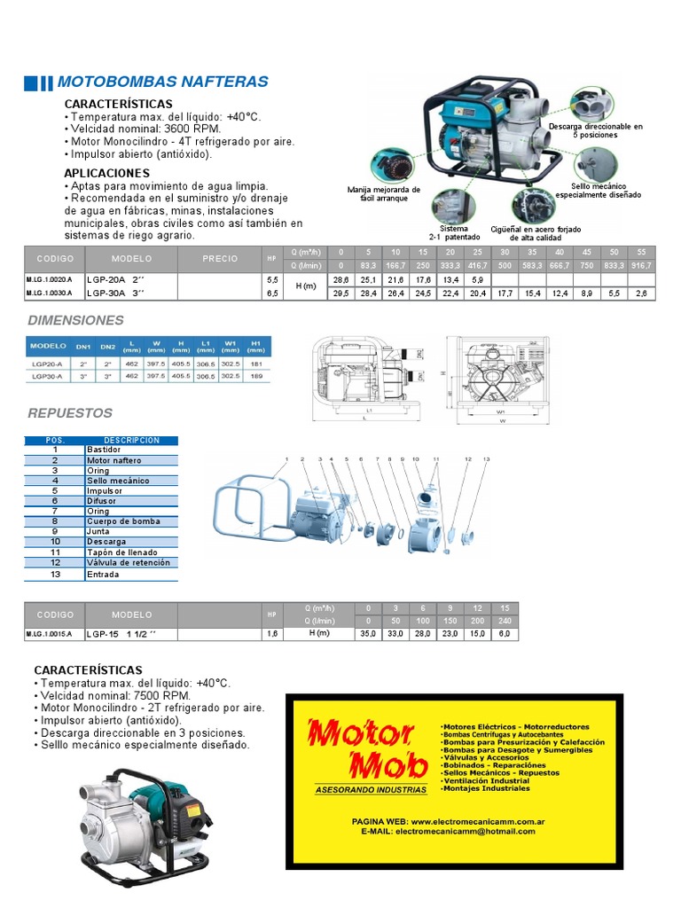 Leo LGP 15 Salida 1 1 2 1 6 HP | PDF | Motor de combustión interna ...