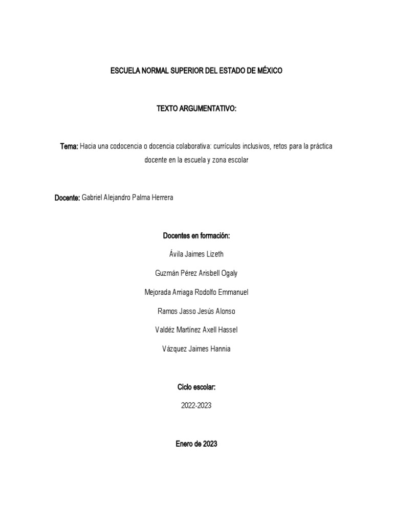 Trabajo Prof. Palma | PDF | México | Plan de estudios