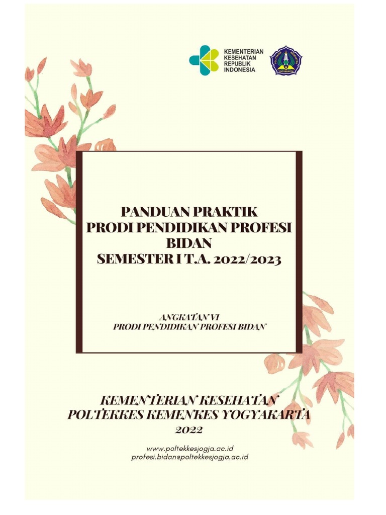 Panduan Praktik Lengkap Profesi Bidan Angk 6 - SMT 1 | PDF