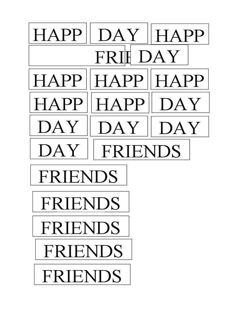 Happy Friendship Day Card | PDF