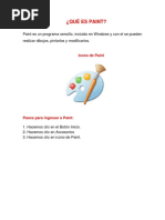 GUIA - Las Partes de La Ventana de Paint | PDF | Juegos y actividades