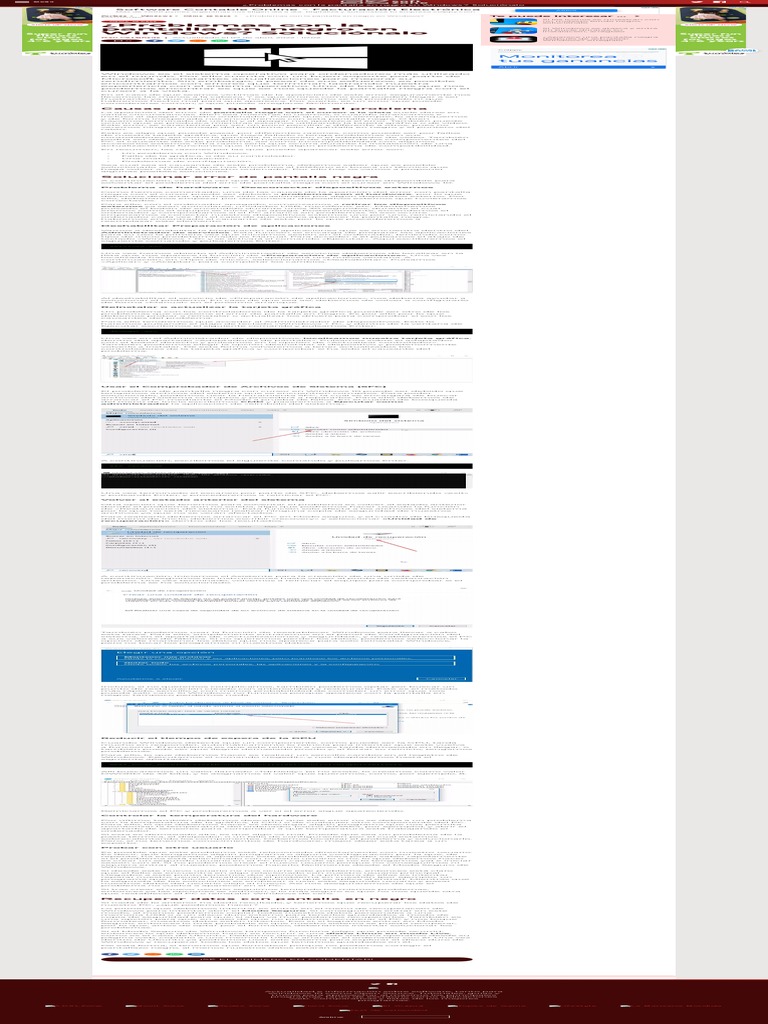 Error de Pantalla Negra en Windows - Causas y Solución | Descargar gratis PDF | Microsoft ...