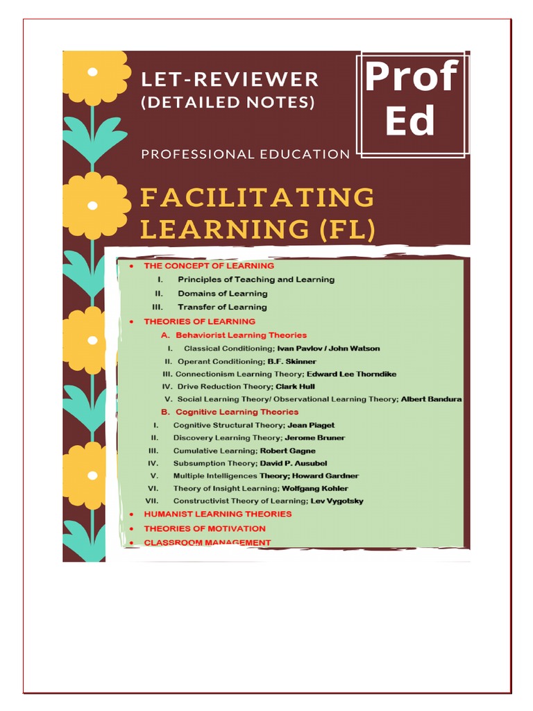Facilitating Learning | PDF | Learning | Motivational