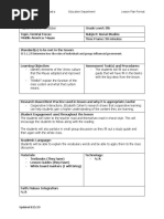 Christopher Columbus Milford 5th Grade Lesson Plan | PDF | Pedagogy ...