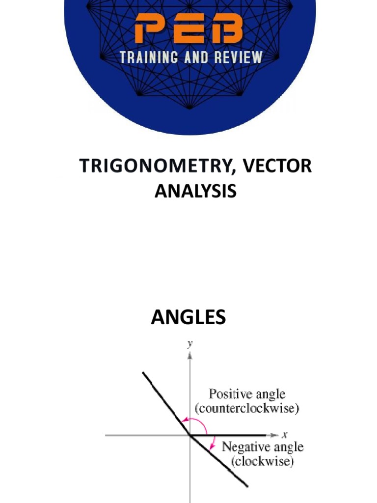 Trigonometry and Vector Analysis | PDF | Trigonometric Functions ...
