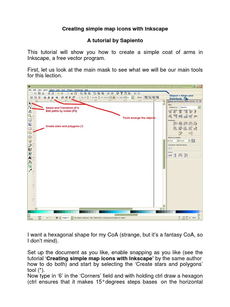 Creating A Simple Coat of Arms in Inkscape | PDF