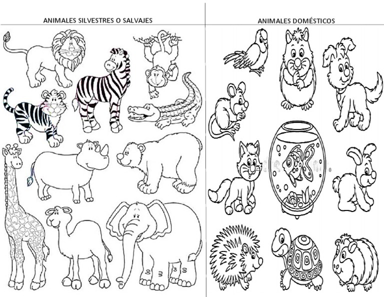 Animales: Silvestres vs. Domésticos | PDF
