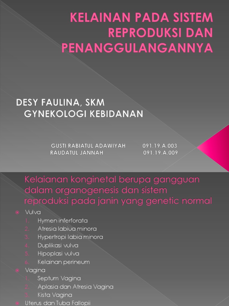 Kelainan Vulva dan Vagina | PDF