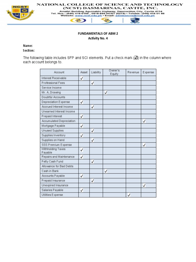 Week 3 Activity in FABM 2 Act | PDF | Expense | Debits And Credits