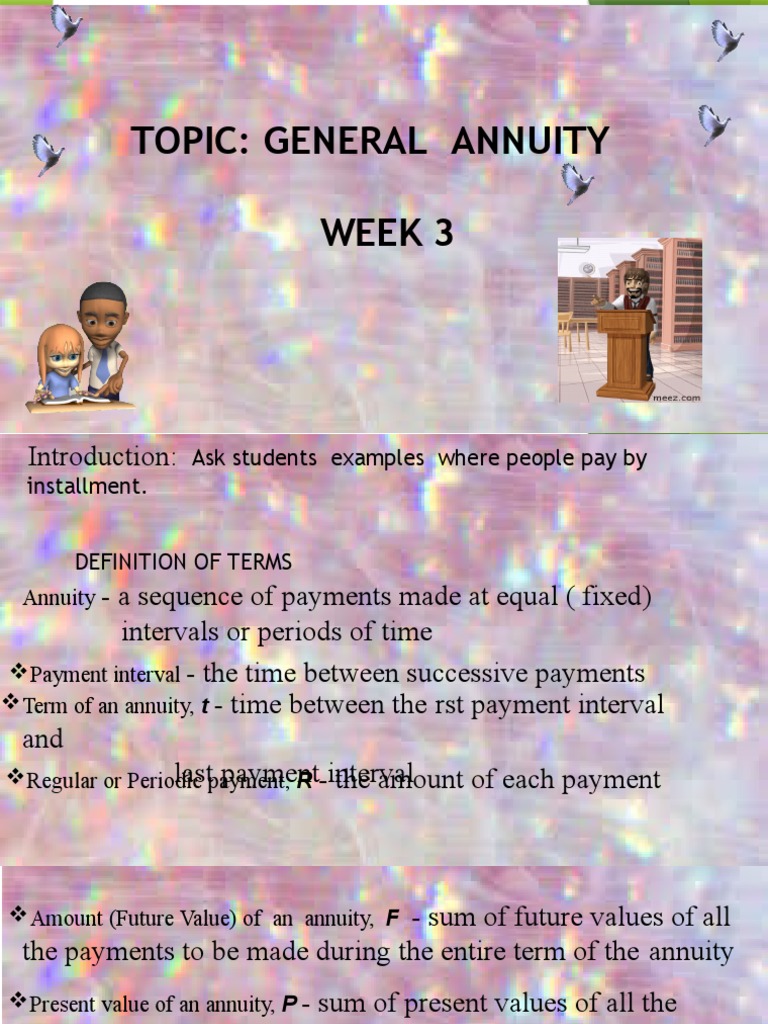 Annuity | PDF | Present Value | Interest
