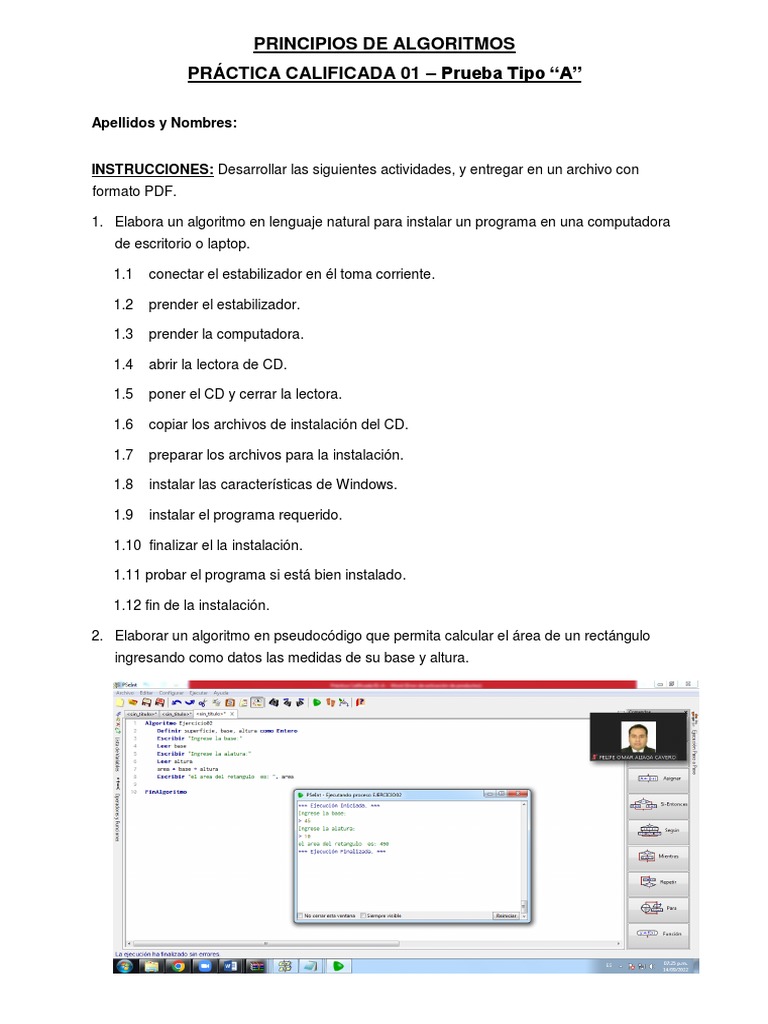 Práctica Calificada 01-A | PDF