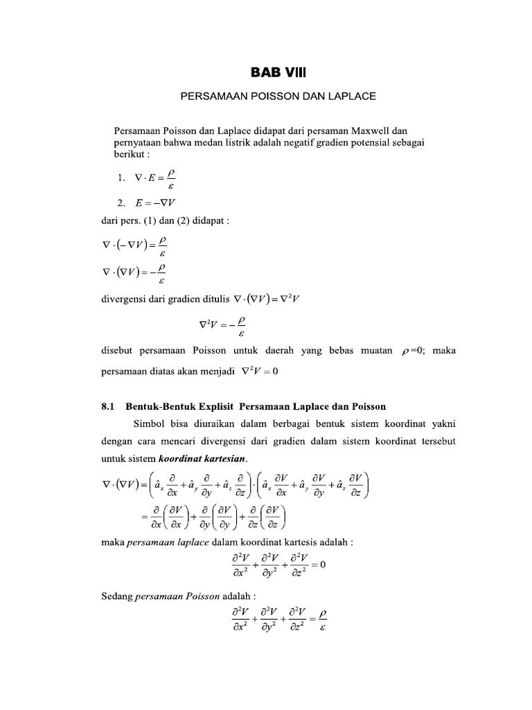Poisson Dan Laplace (P14) | PDF