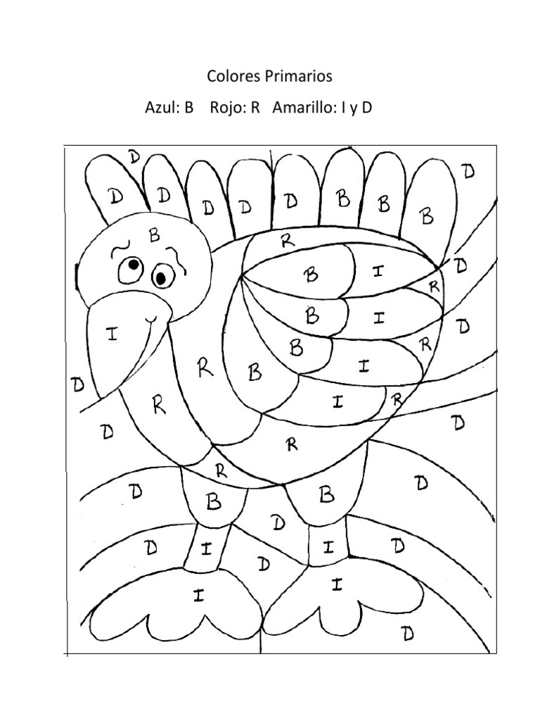 Colores Primarios Azul: B Rojo: R Amarillo: I y D | PDF
