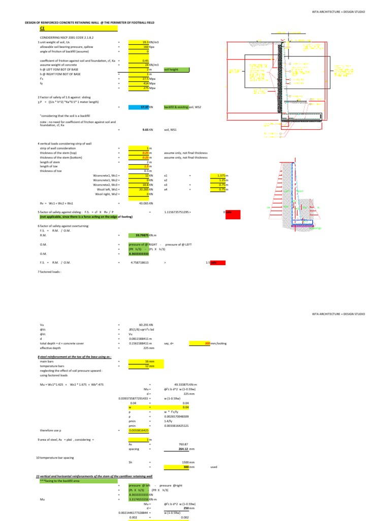 Retaining Wall Design for Engineers | PDF | Wall | Materials