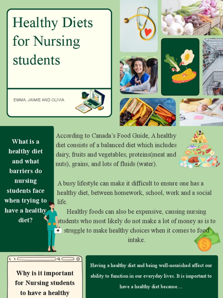 Healthy Diet For Nursing Students | PDF | Healthy Diet | Diet (Nutrition)