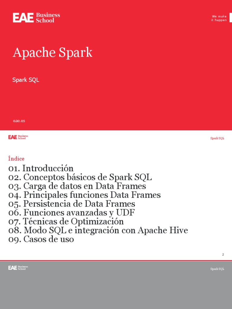 Introducción a Spark SQL y Data Frames | PDF | SQL | Archivo de computadora