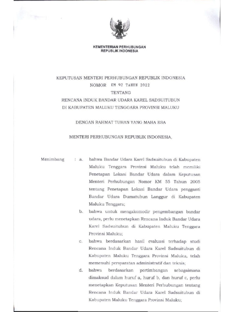 KM 92 TAHUN 2022 RIB KAREL SADSUITUBUN Fix | PDF