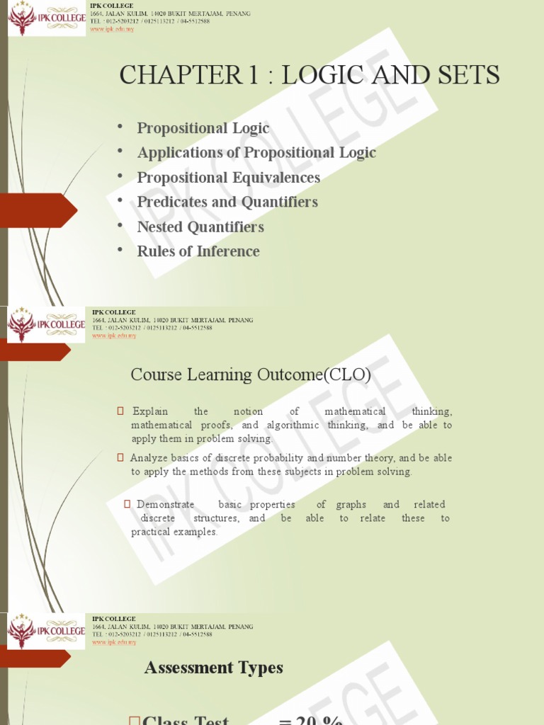 Introduction to Logic and Sets | PDF | Argument | Logic