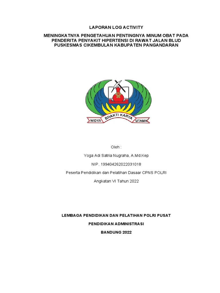 Laporan Kegiatan Minggu Ke1 - Yoga Adi Satria Nugraha | PDF
