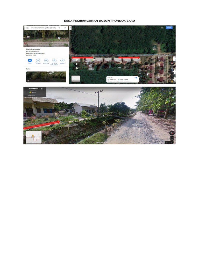 Dena Pembangunan Dusun I Pondok Baru | PDF