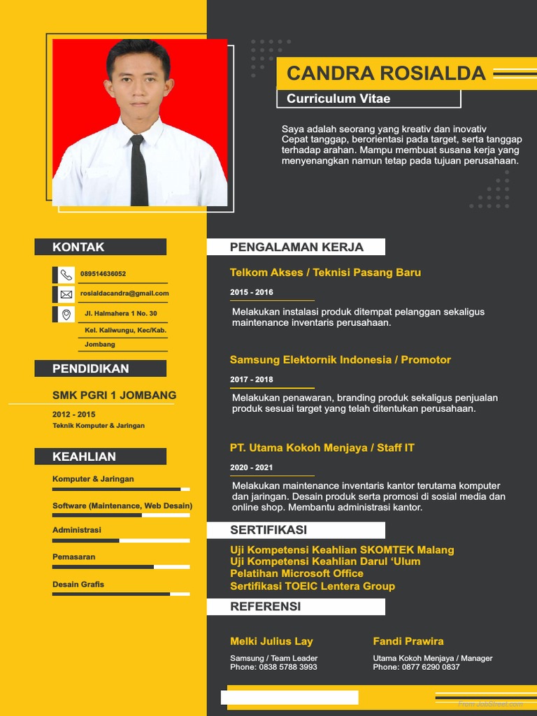 Candra Rosialda: Curriculum Vitae | PDF